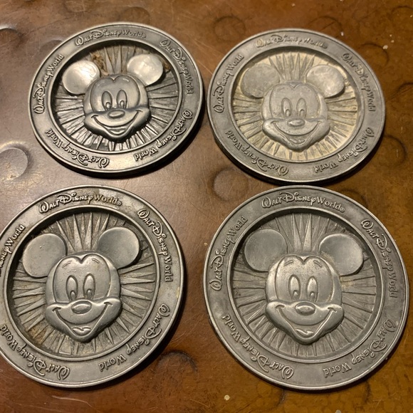Disney | Kitchen | Vintage Walt Disney World Mickey Mouse Metal Pewter ...
